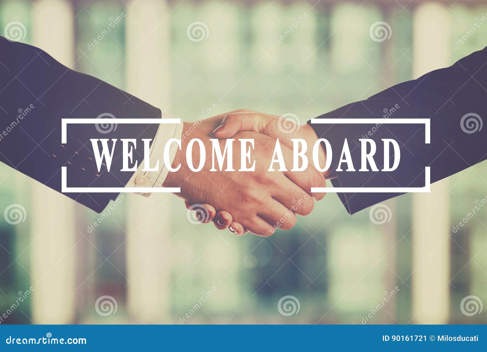 Welcome Aboard Concept. Funny Cactus On Workplace In The Office Royalty ...