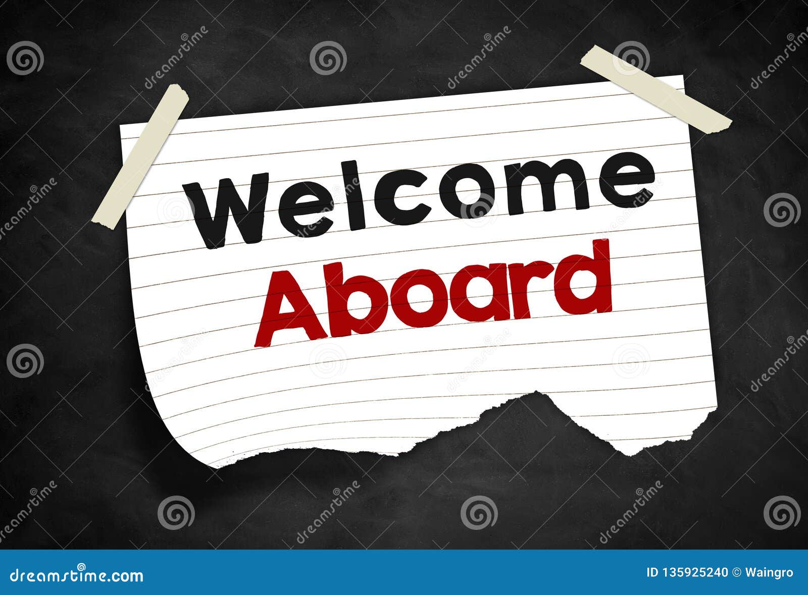 Welcome Aboard stock photo. Image of business, team - 135925240