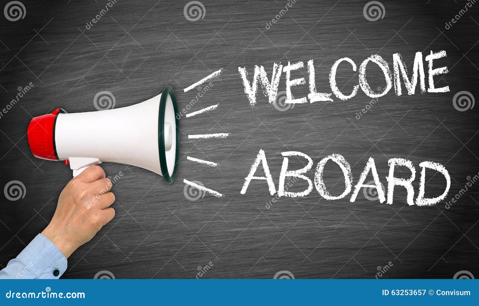 Welcome aboard hand stock image. Image of sign, woman - 63253657