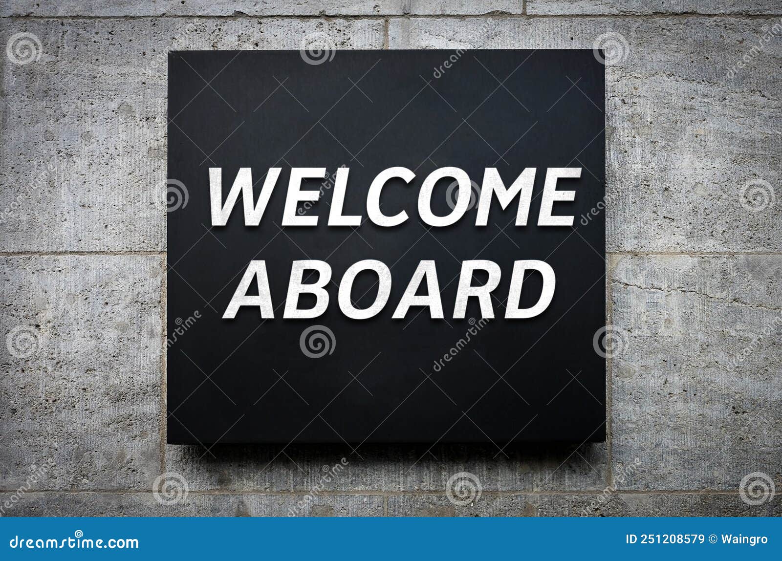 Welcome Aboard - Welcome the New Colleagues Stock Image - Image of ...