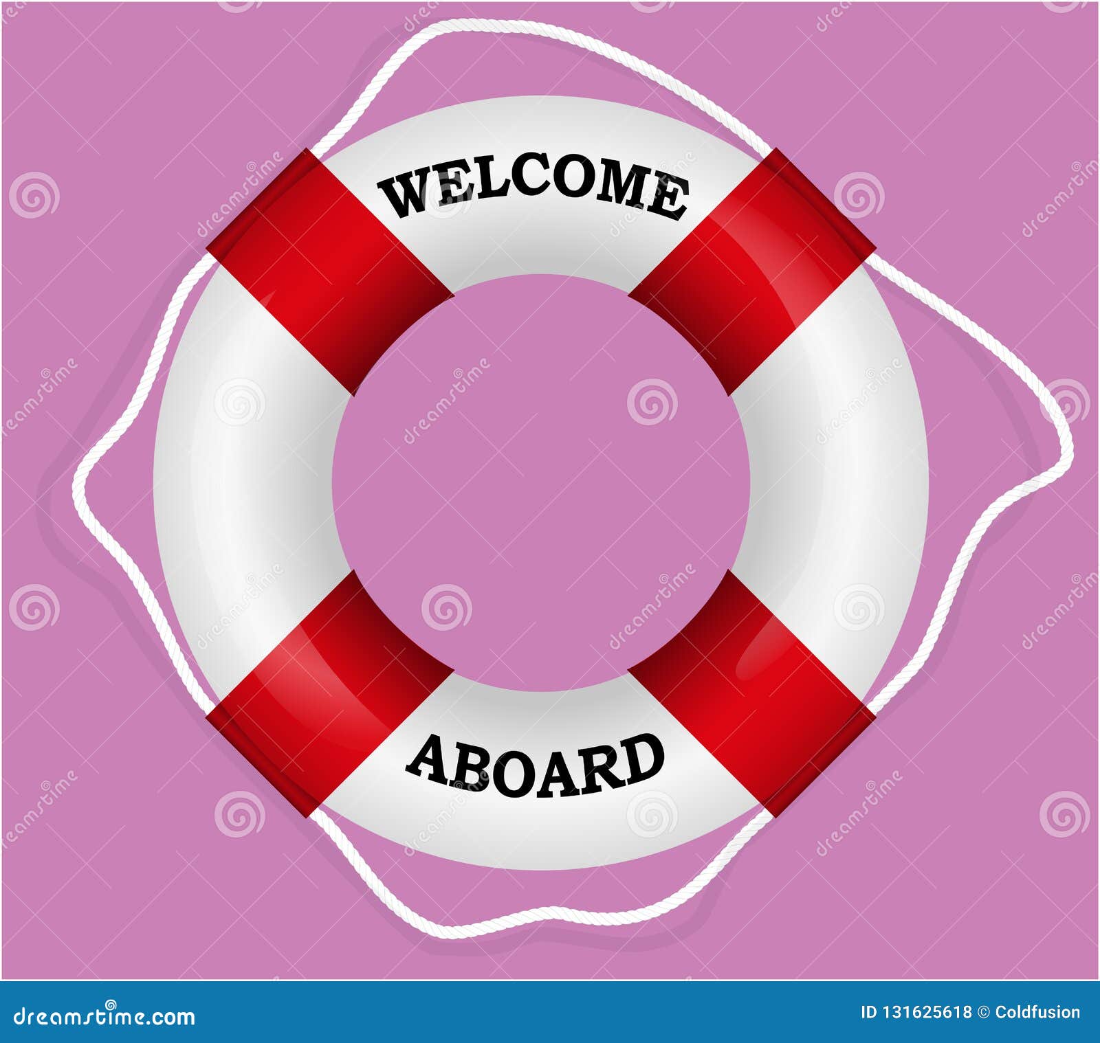 Welcome Aboard. Hand Drawn Vector Lettering. Isolated On White ...