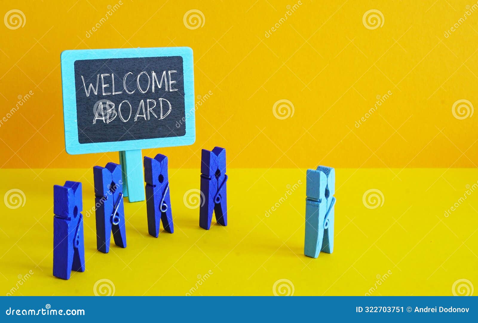 Welcome Aboard is Shown Using the Text. Welcome To the Team Stock Image ...