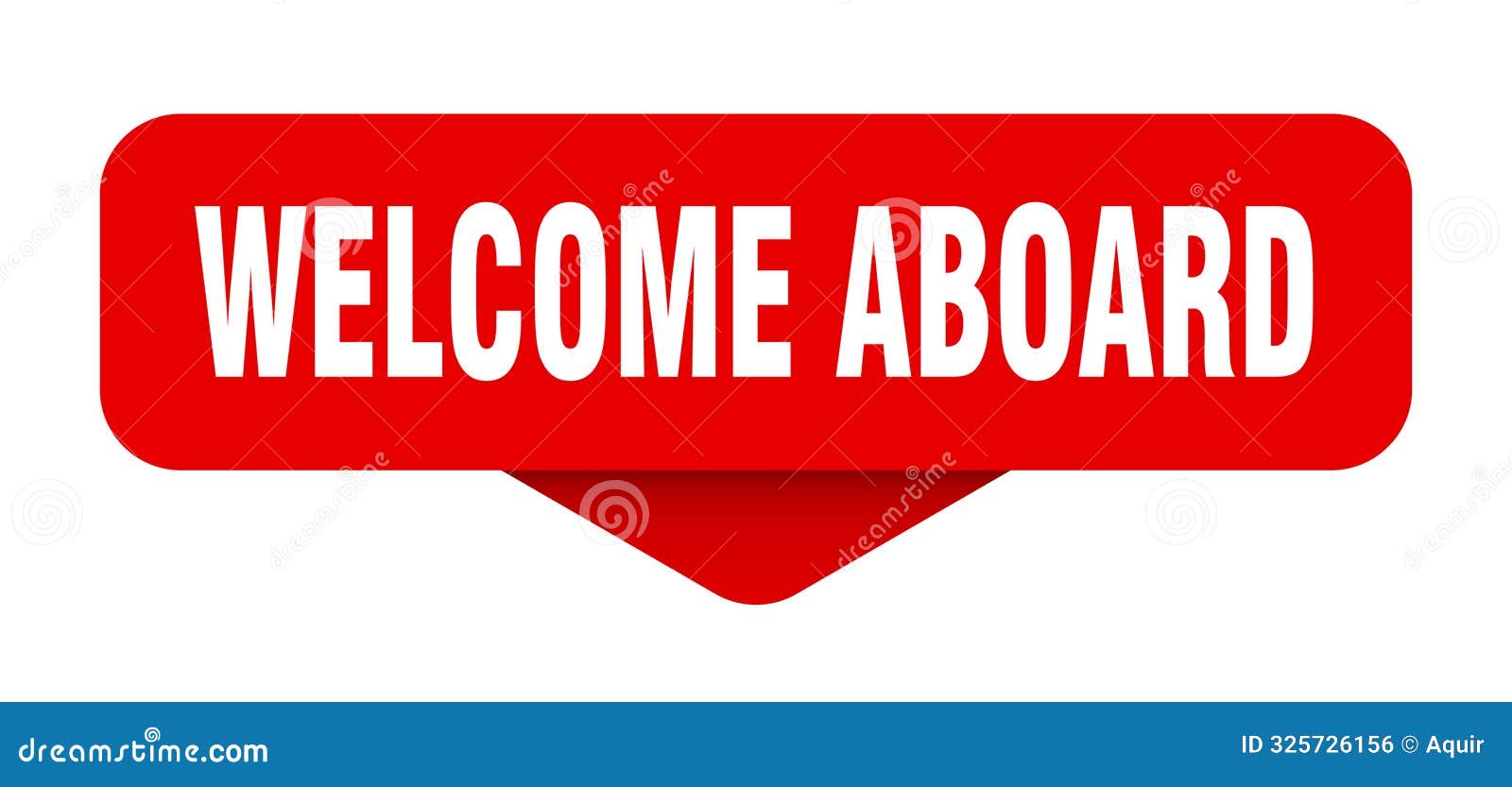 Welcome Aboard Sticker. Welcome Aboard Sign on Transparent Background ...