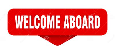 Welcome Aboard Sticker. Welcome Aboard Sign on Transparent Background ...