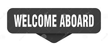 Welcome Aboard Sticker. Welcome Aboard Sign on Transparent Background ...