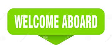 Welcome Aboard Sticker. Welcome Aboard Sign on Transparent Background ...