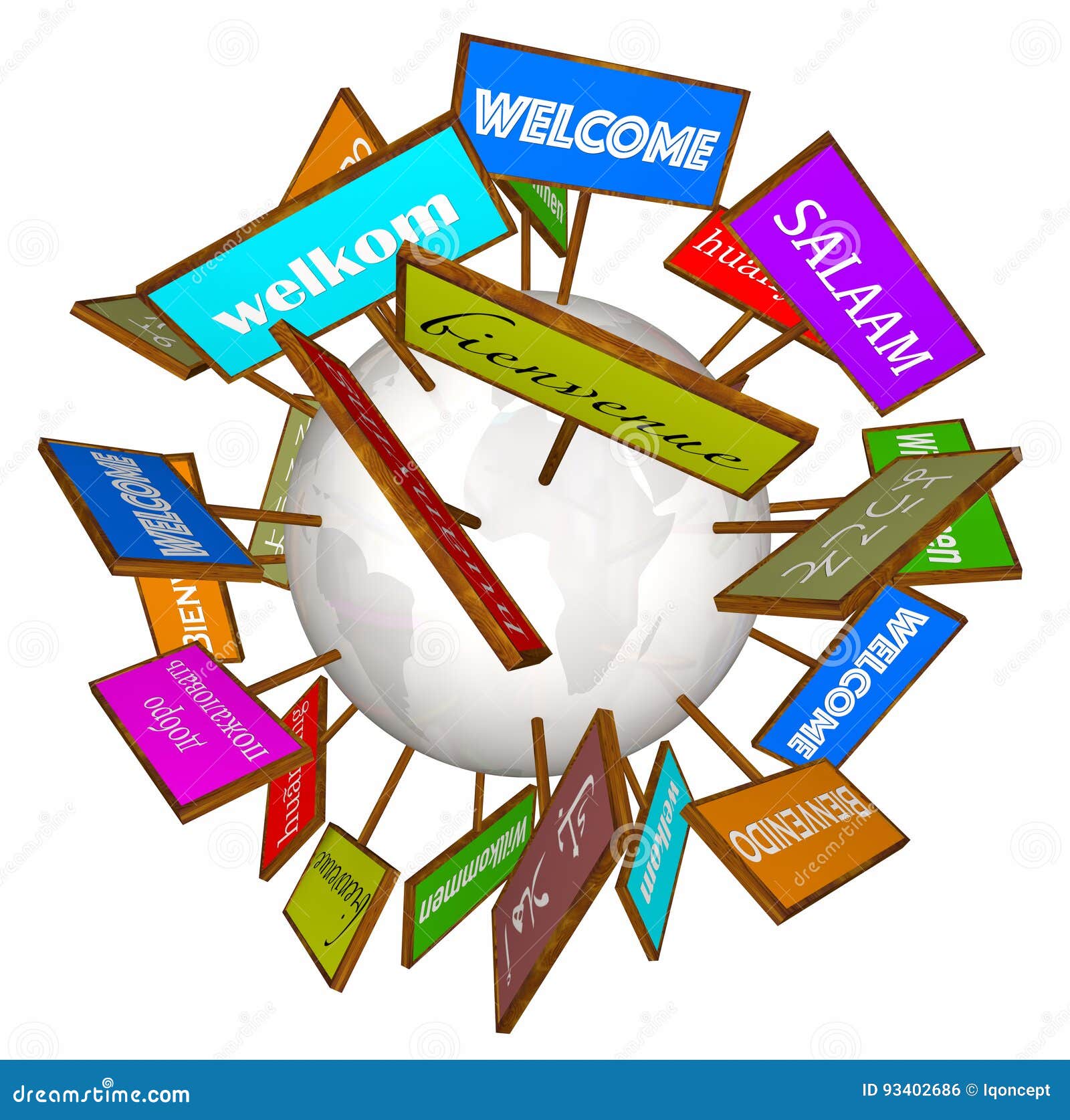 Welcome Around World Different Languages Cultures Signs Stock ... Welcome Around World Different Languages Cultures Signs Stock ...