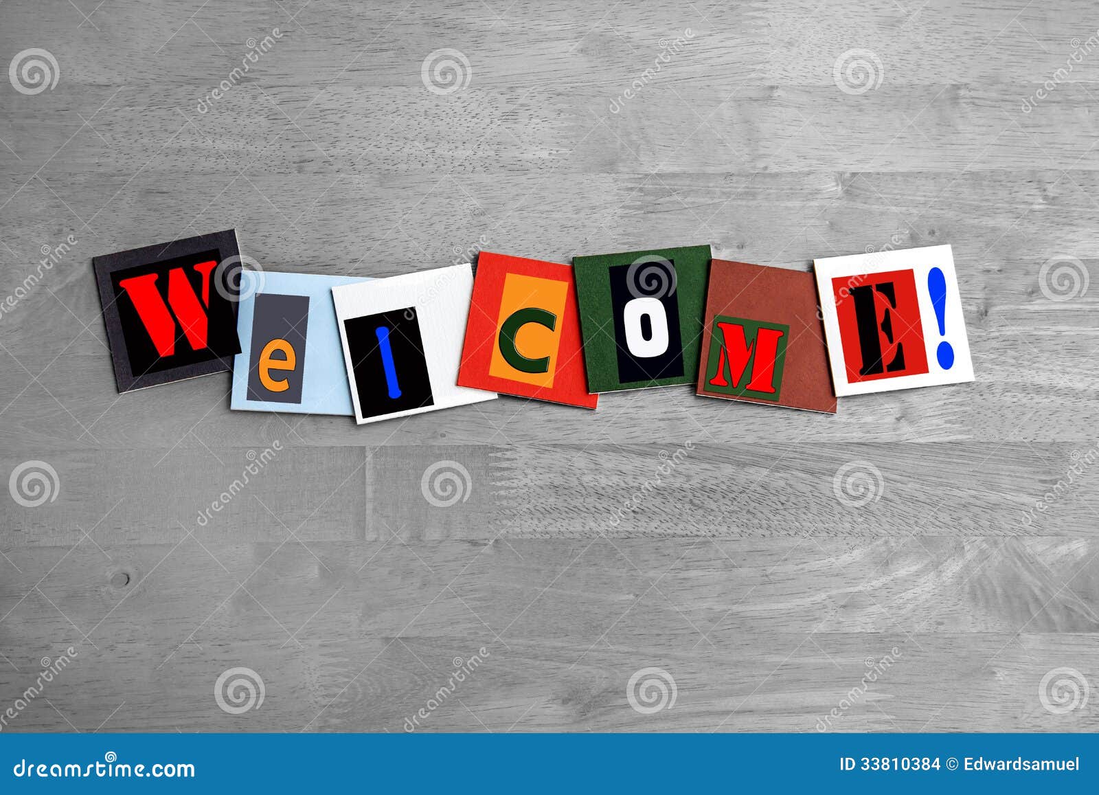 Welcome - Art Design / Sign Stock Photo - Image of design, colourful ...