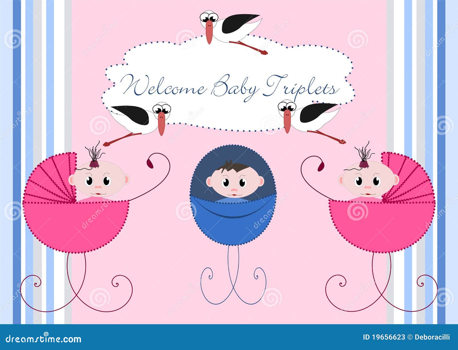 Welcome Babys stock vector. Illustration of girl, celebrate - 19656623