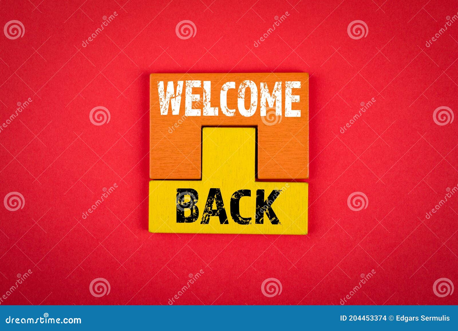 Welcome Back. Business, Marketing and Service Concept Stock Photo ...