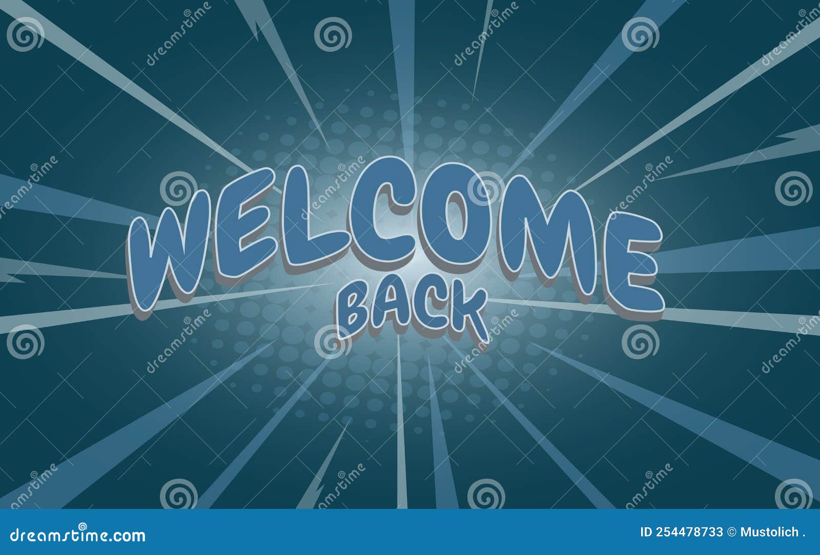 Welcome Back Editable Text Effect Stock Illustration - Illustration of ...