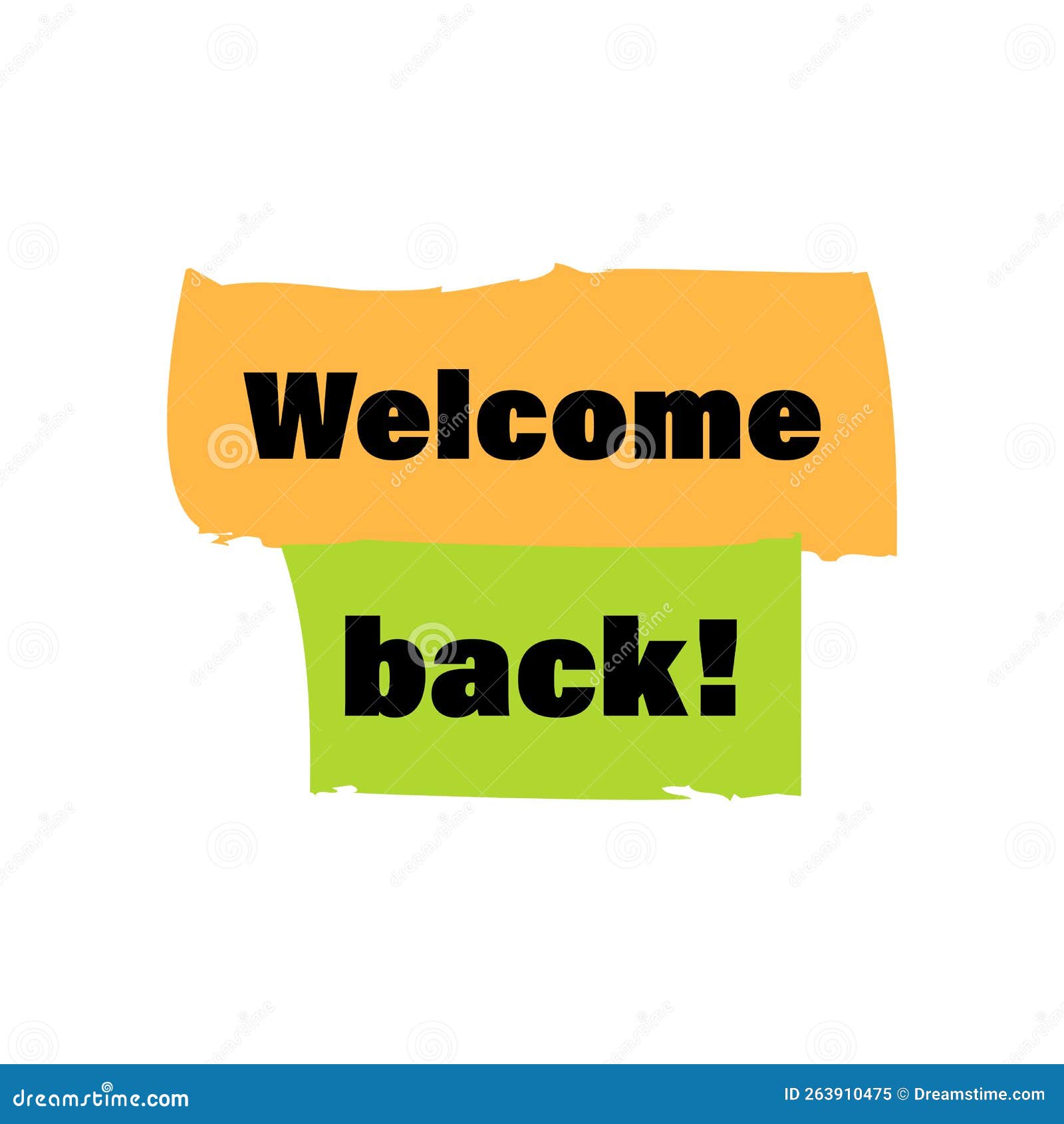 Welcome Back. we are Open Sign Stock Vector - Illustration of business ...