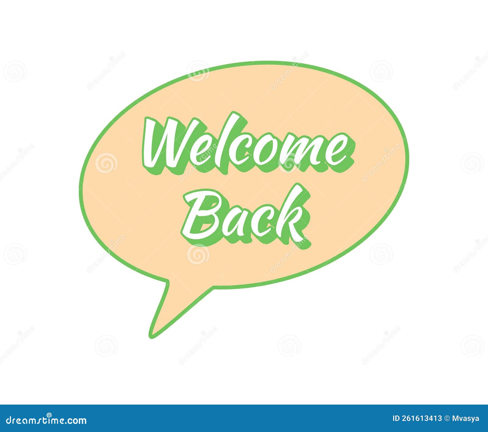 Welcome Back. Sign Template Vector. Design Template Stock Vector ...