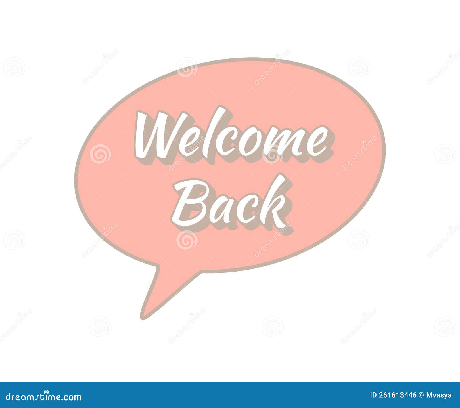 Welcome Back. Sign Template Vector. Design Template Stock Vector ...
