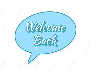 Welcome Back. Sign Template Vector. Design Template Stock Vector ...