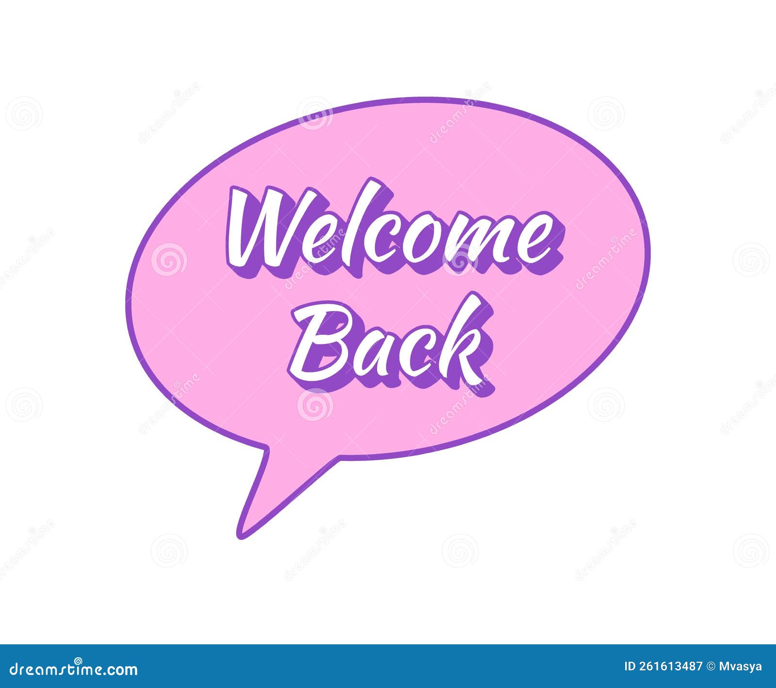 Welcome Back. Sign Template Vector. Design Template Stock Vector ...