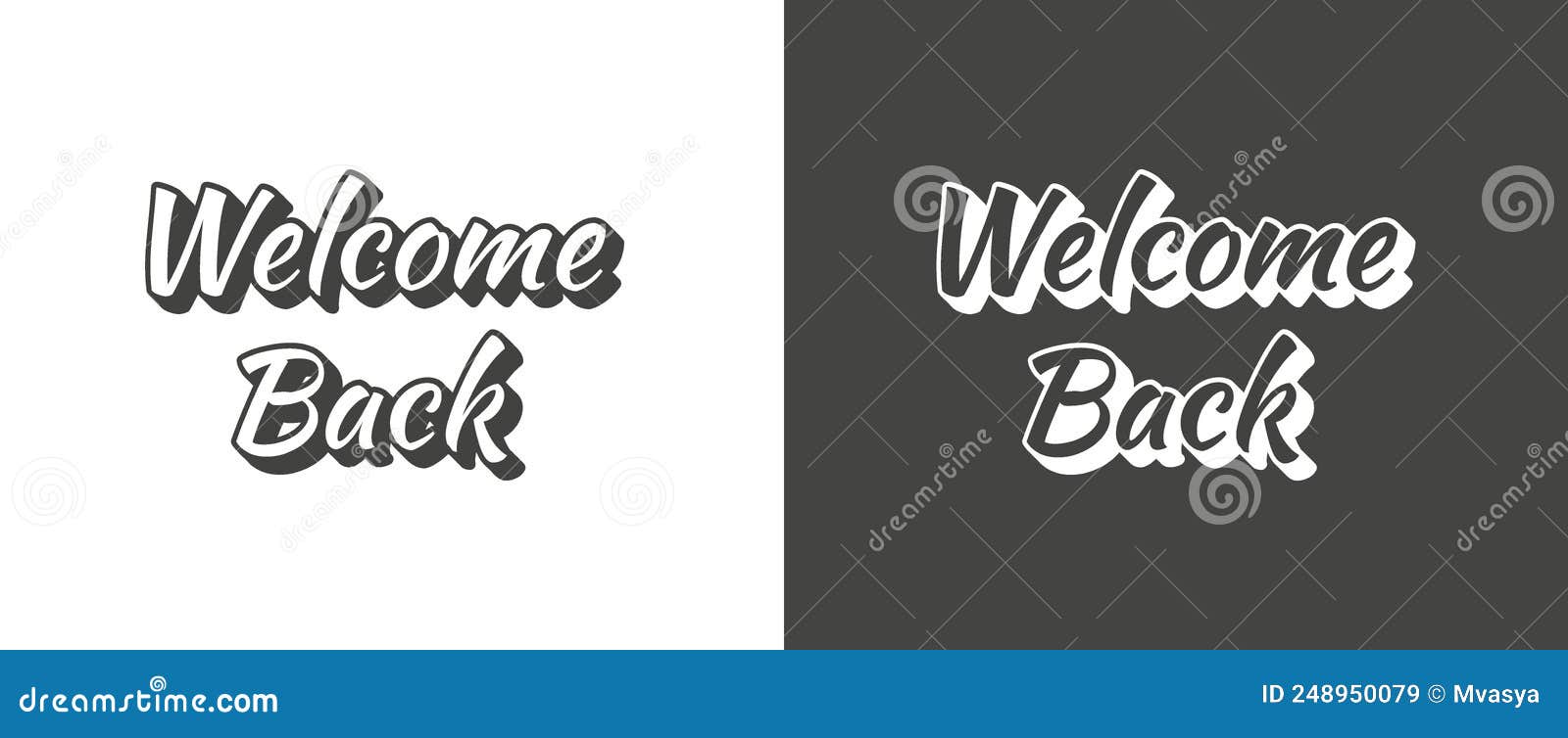 Welcome Back. Sign Template Vector. Design Template. Stock Vector ...