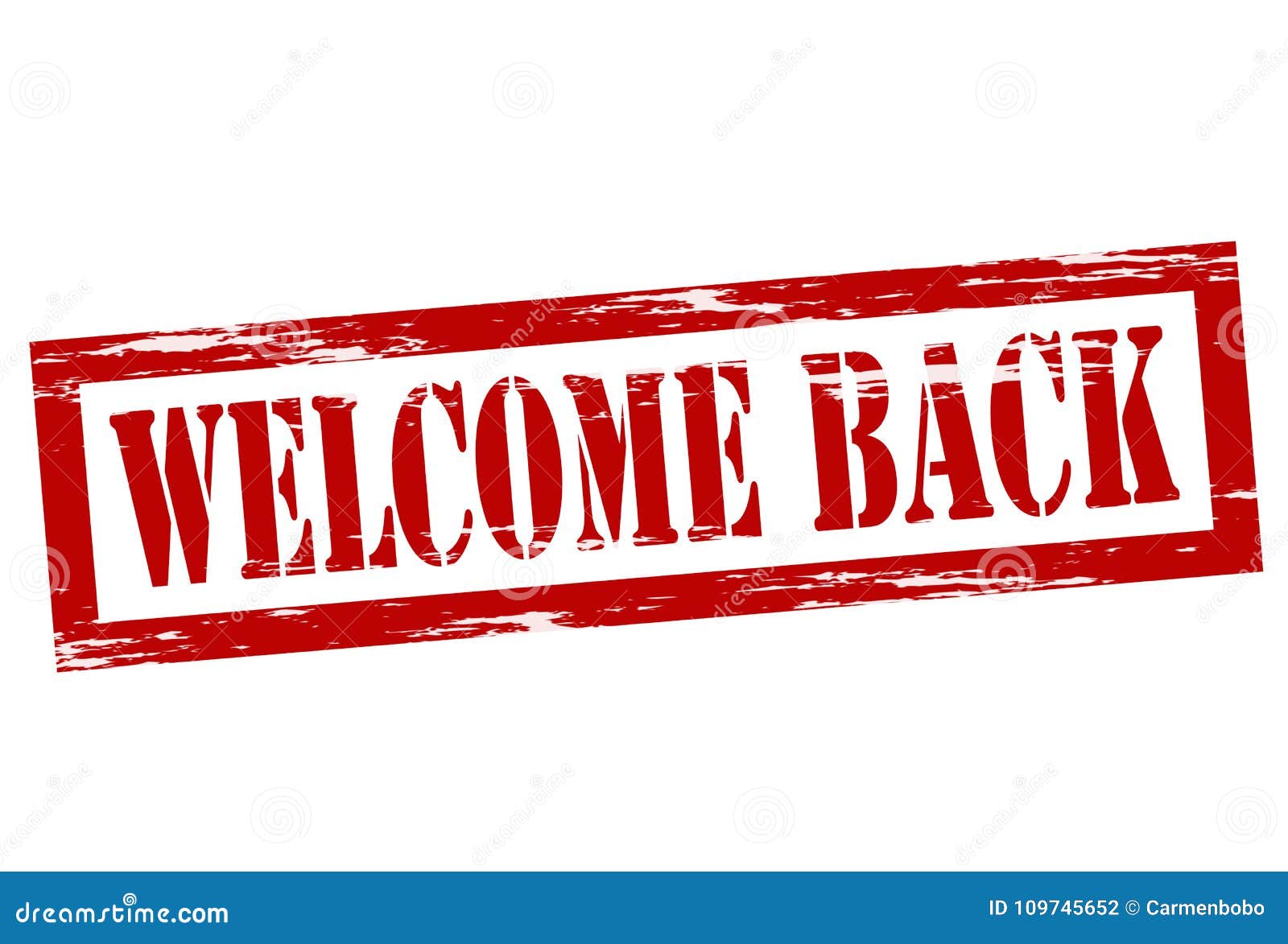 Welcome back stock illustration. Illustration of miscellaneous - 109745652