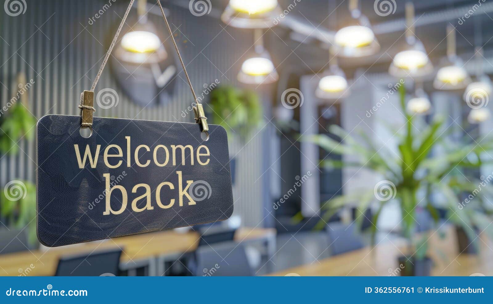 Welcome Back To the Office AI Generated Stock Image - Image of greeting ...