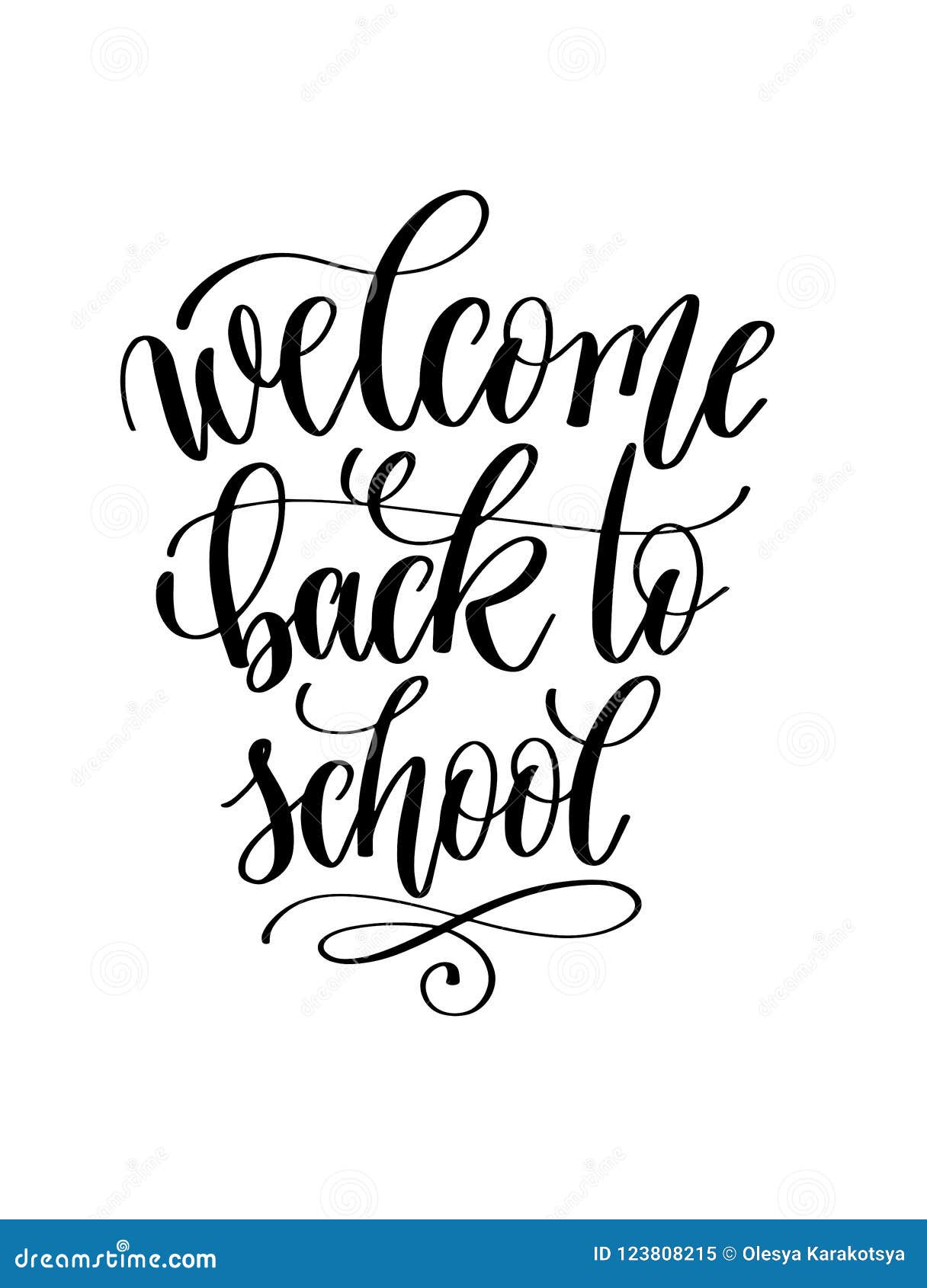 Welcome Back To School - Hand Lettering Inscription Text for Back To ... Welcome Back To School - Hand Lettering Inscription Text for Back To ...