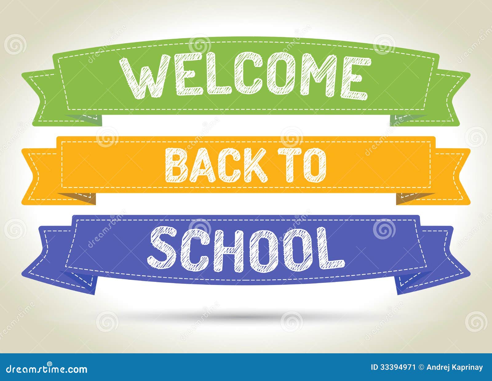 Welcome back to school stock vector. Illustration of drawn - 33394971