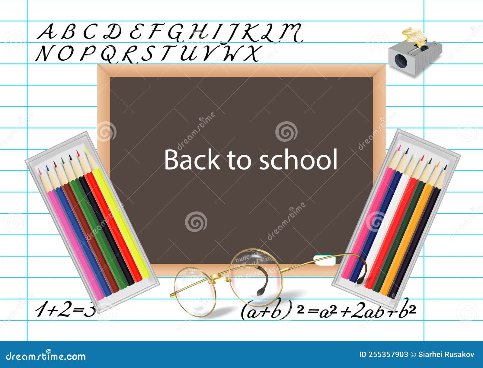Welcome Back To School, Vector Illustration. Stock Vector ...