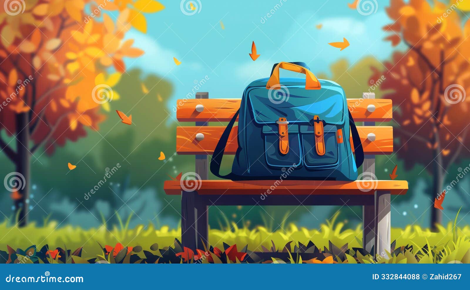 Welcome Back To School Web Banner, Backpack on the Bench School Play ...