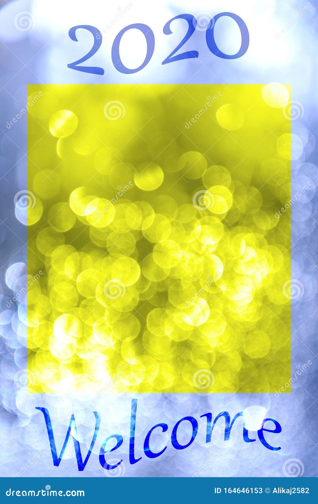 `Welcome 2020` Banner with Soft Colors and Graphic Elements. Glowing ...