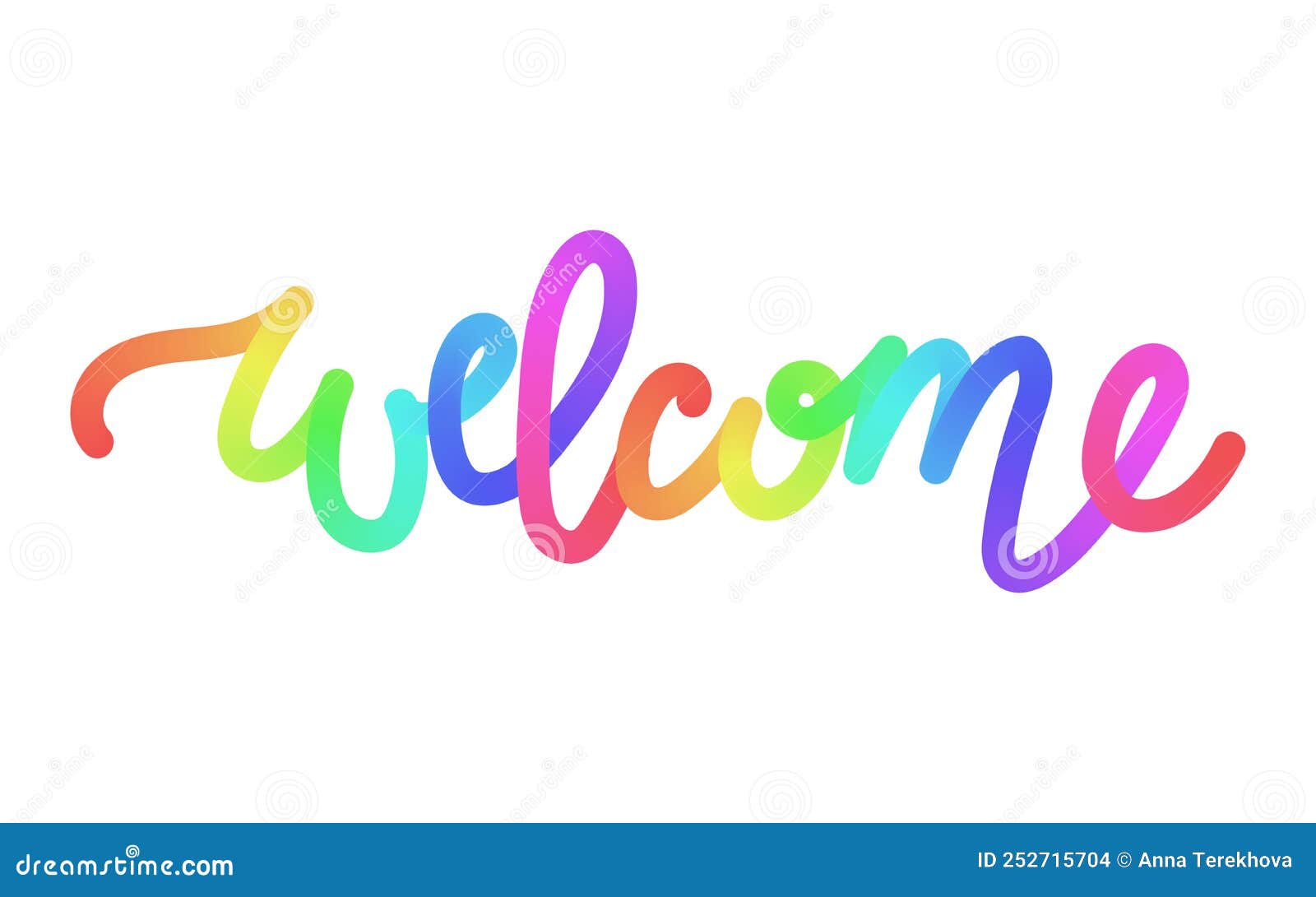 Welcome Banner Text Sign Isolated on White Vector Stock Vector ...