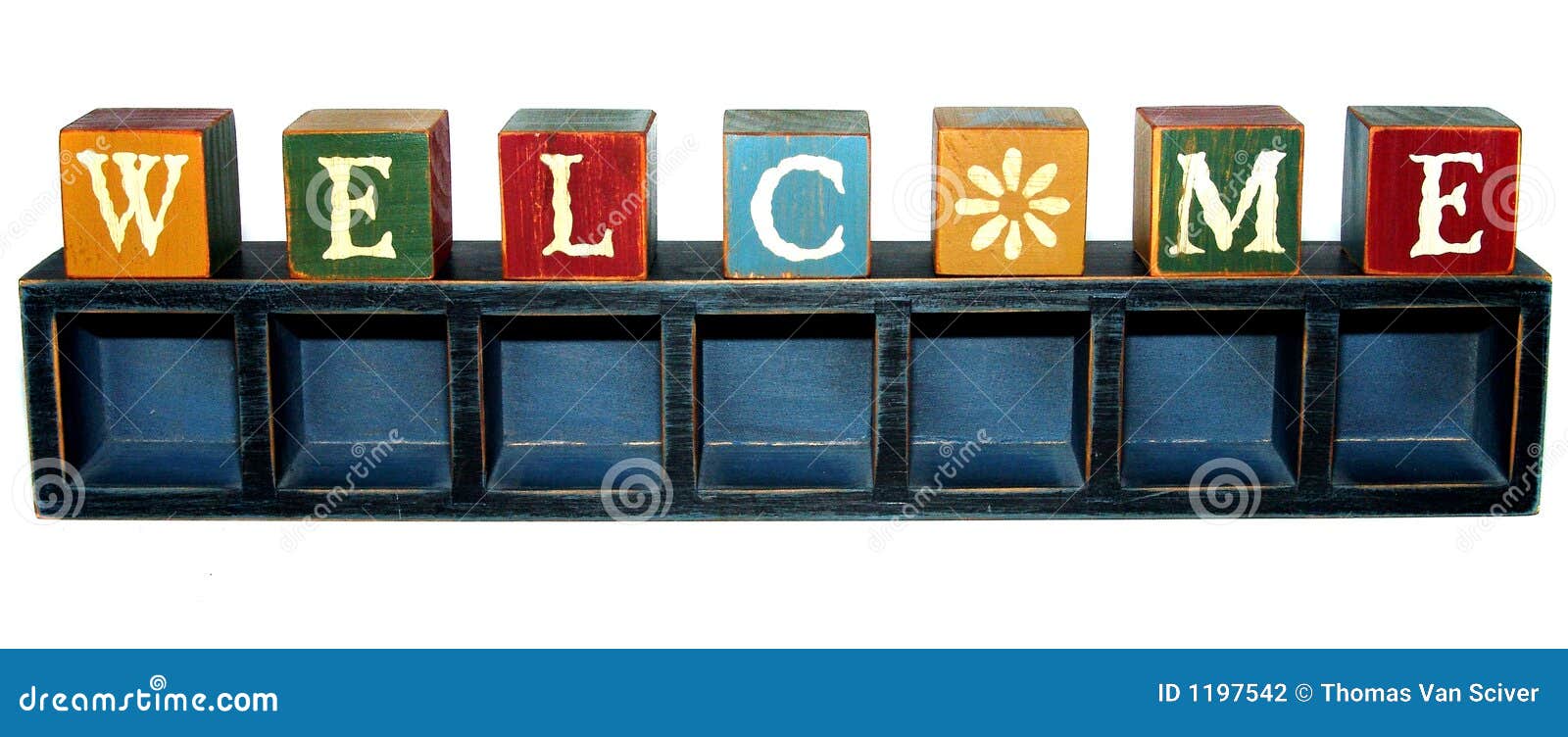 Welcome Blocks Box Top stock photo. Image of blocks, love - 1197542