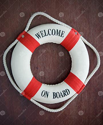 Welcome on board stock photo. Image of white, life, round - 22933060