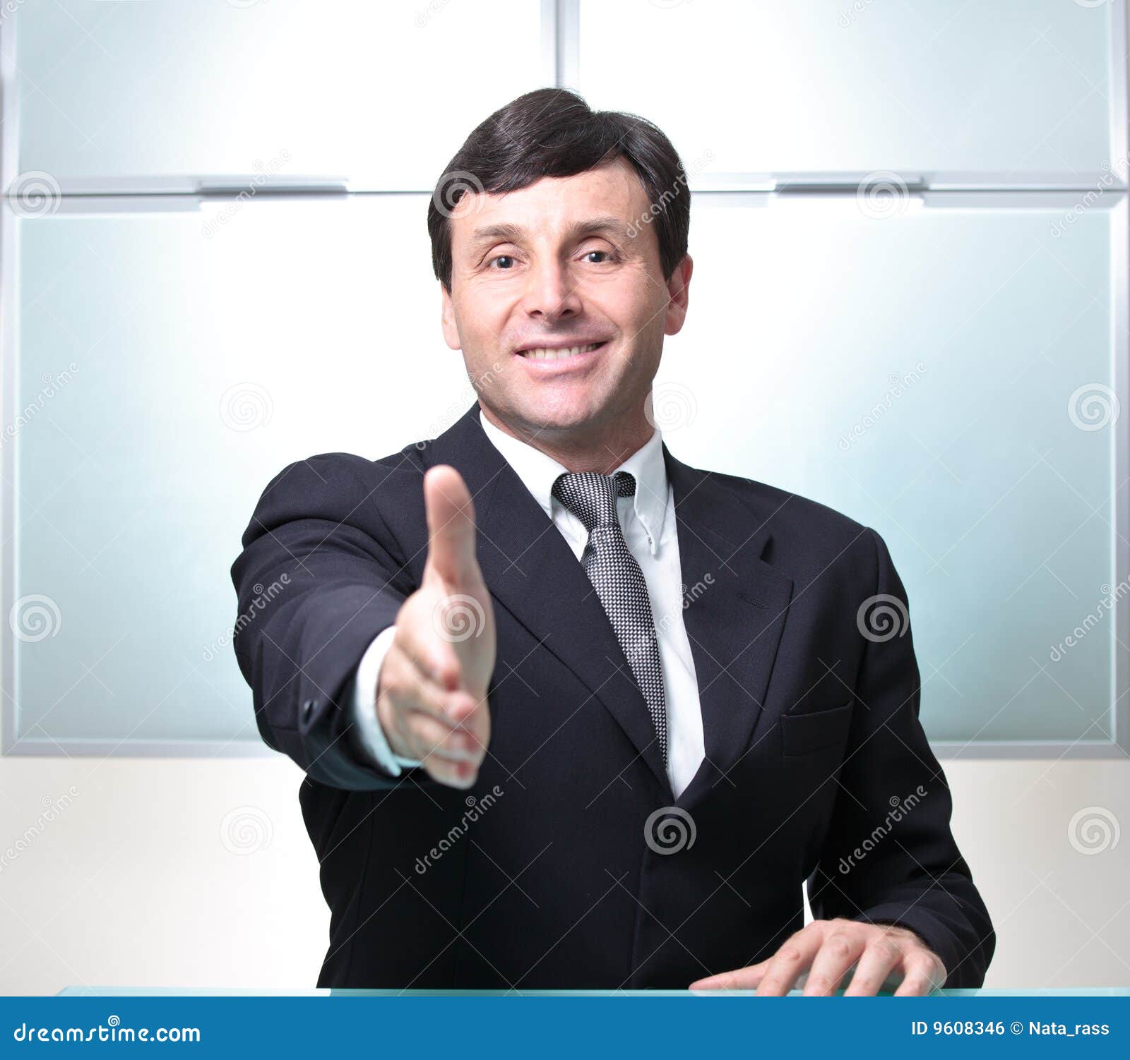 Welcome on board! stock photo. Image of face, extending - 9608346