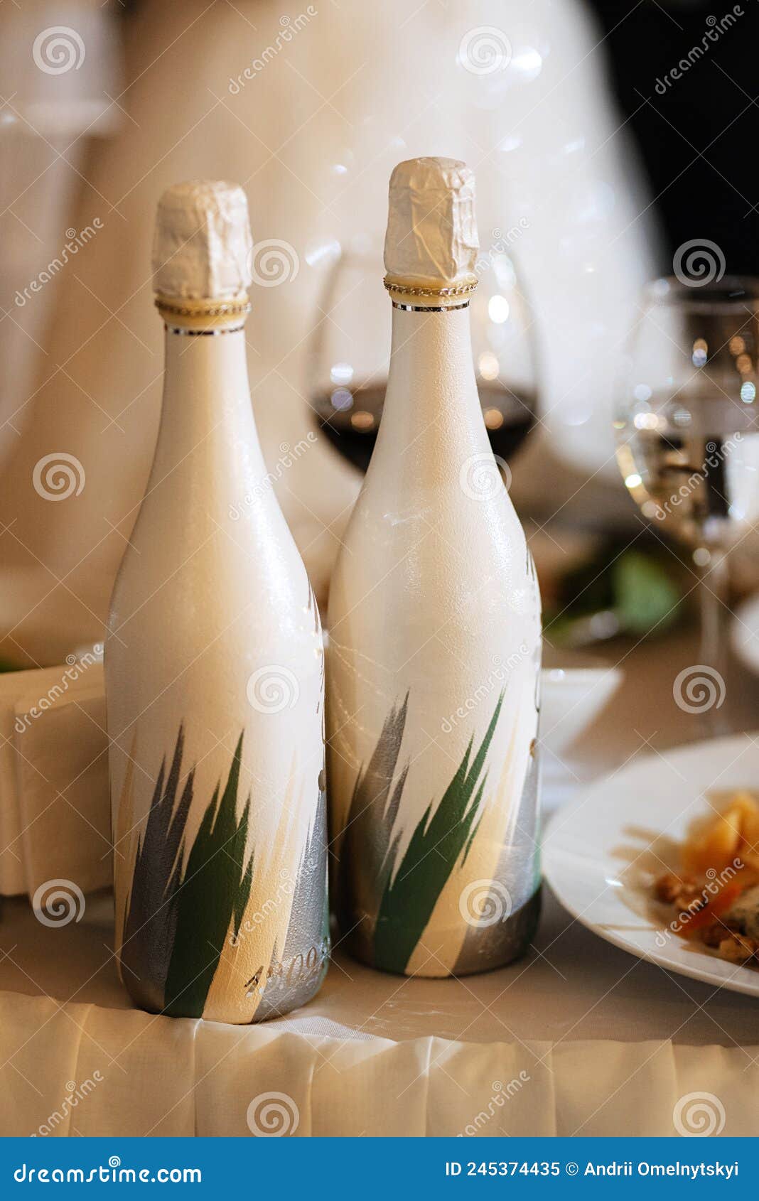 Welcome Buffet with Alcohol and Snacks Stock Image - Image of wine ...