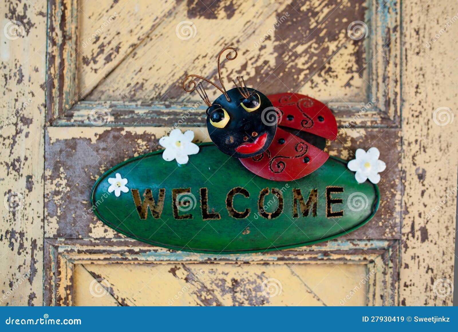 Welcome bug stock image. Image of wooden, home, welcome - 27930419