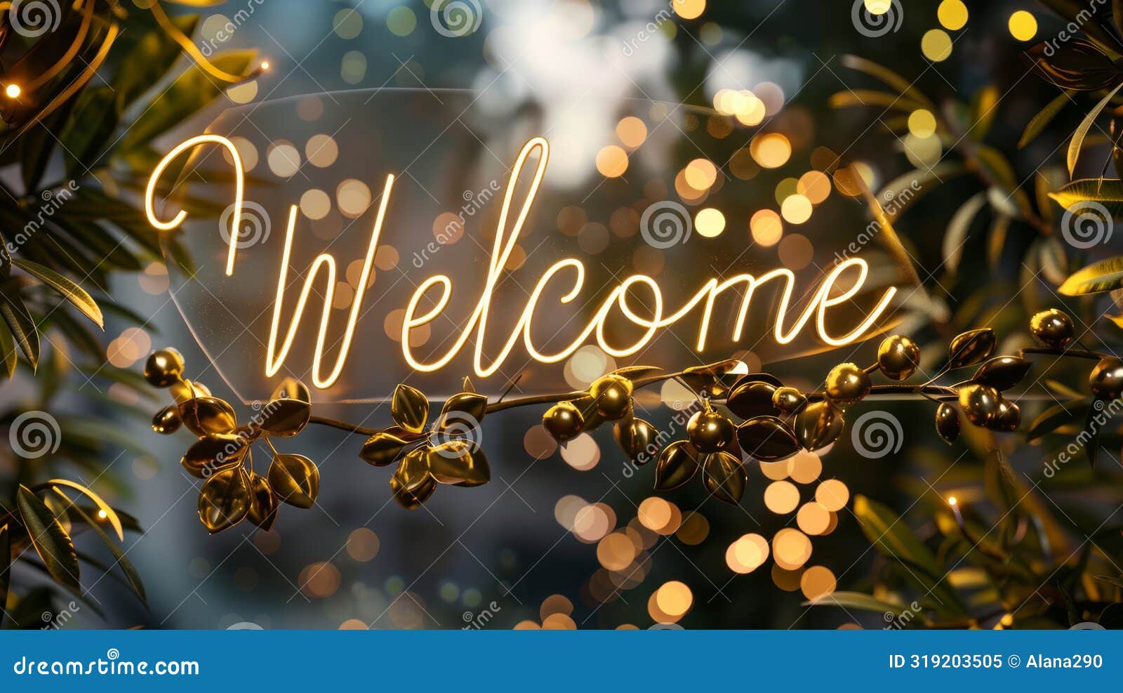 Welcome Calligraphy Text. Font For Sign Of Home And Work. Lettering For ...