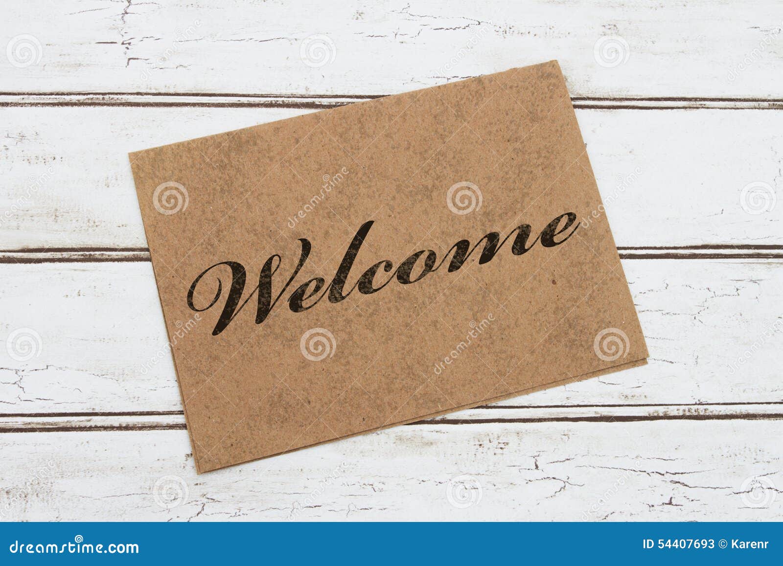 Welcome Card On A Bedside Table Royalty-Free Stock Photo ...