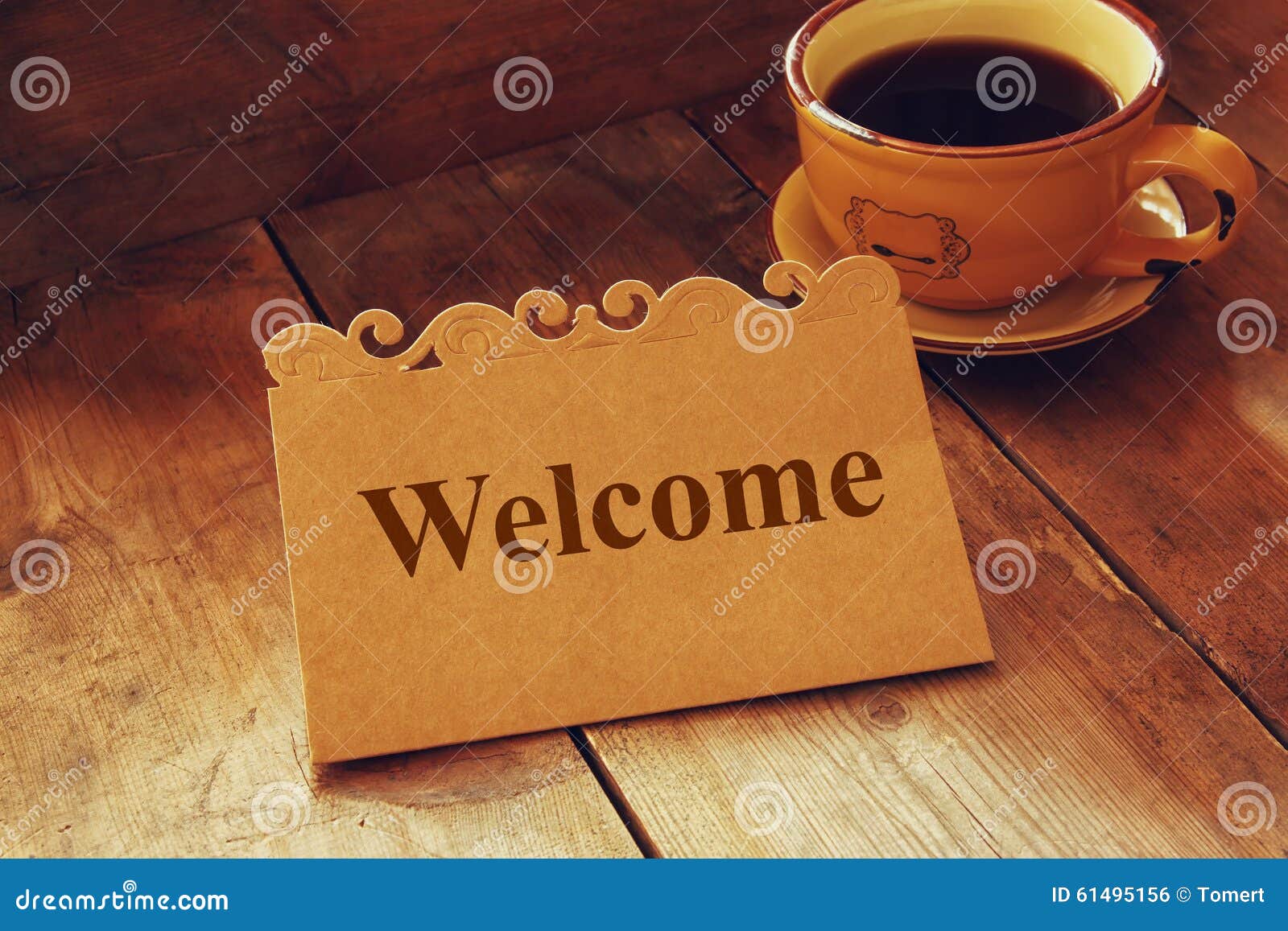 Welcome Card On A Bedside Table Royalty-Free Stock Photo ...