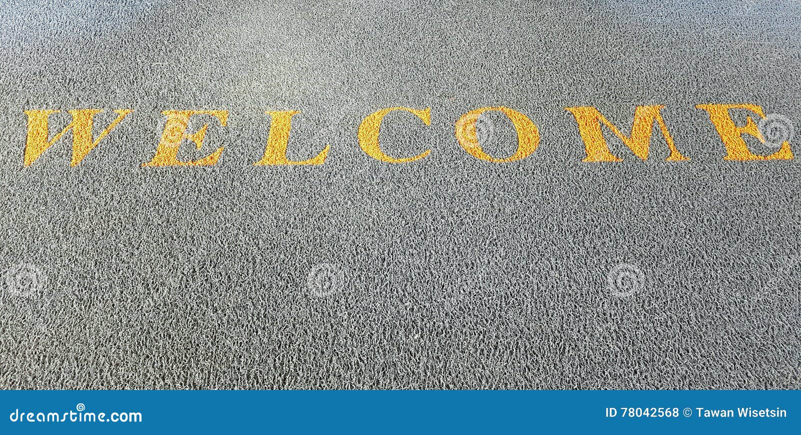 Welcome carpet stock photo. Image of yellow, welcome - 78042568