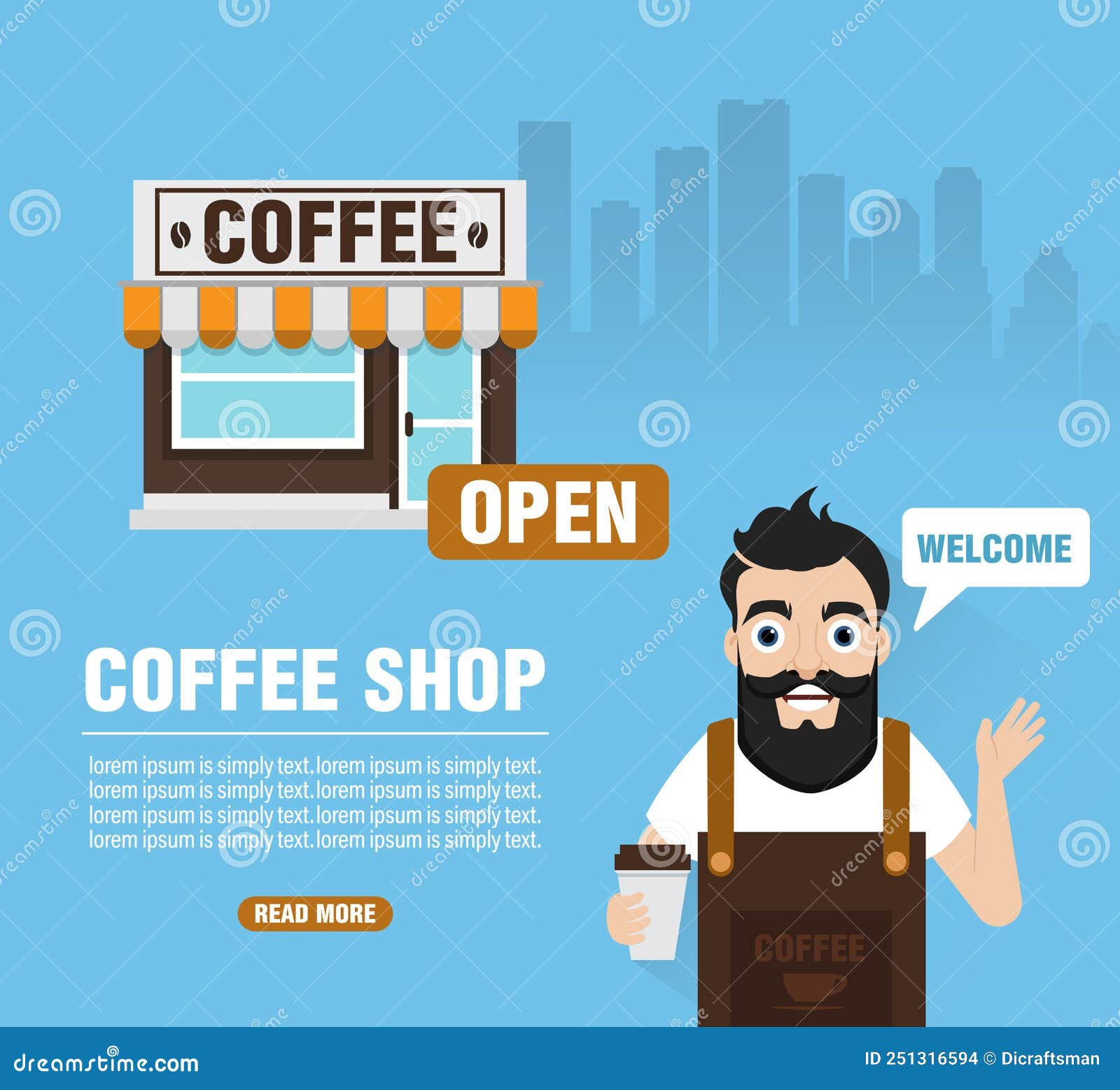 Welcome To Our Shop And Store Sign Design. With Your Store Name ...