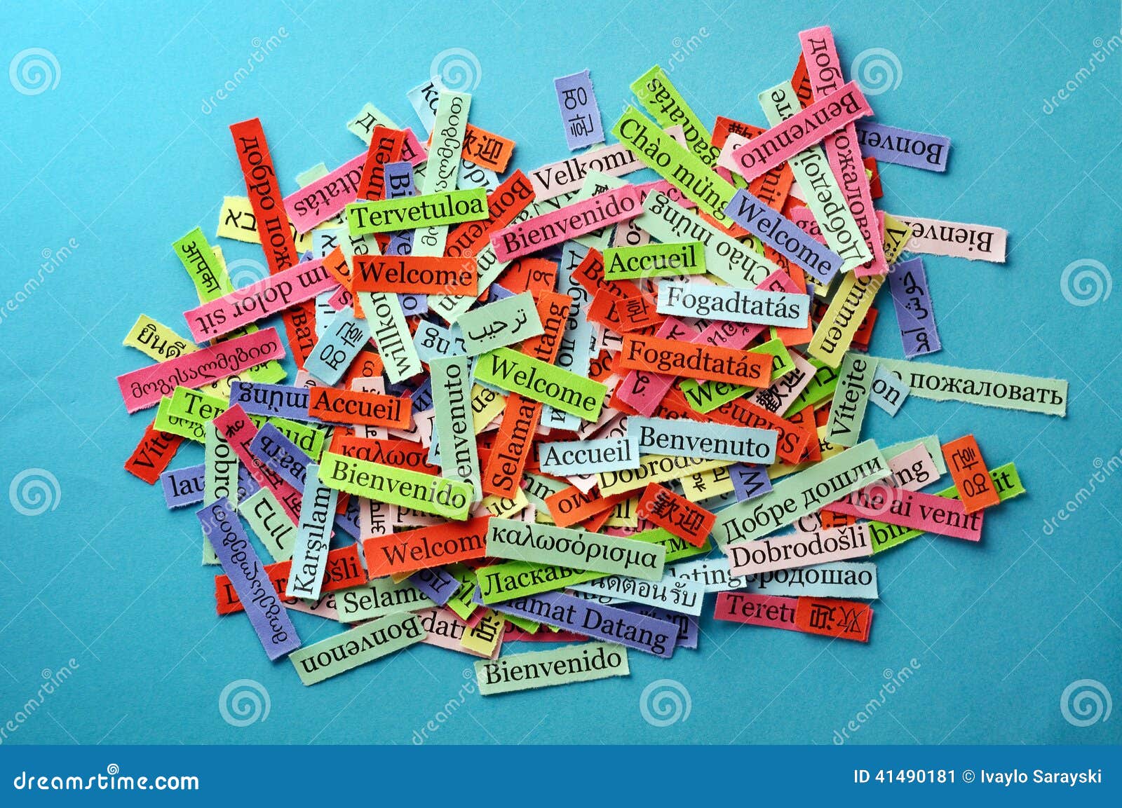 Welcome collage stock image. Image of tagcloud, polish - 41490181