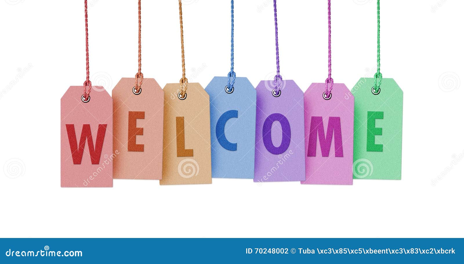 WELCOME stock photo. Image of white, welcome, horizontal - 70248002