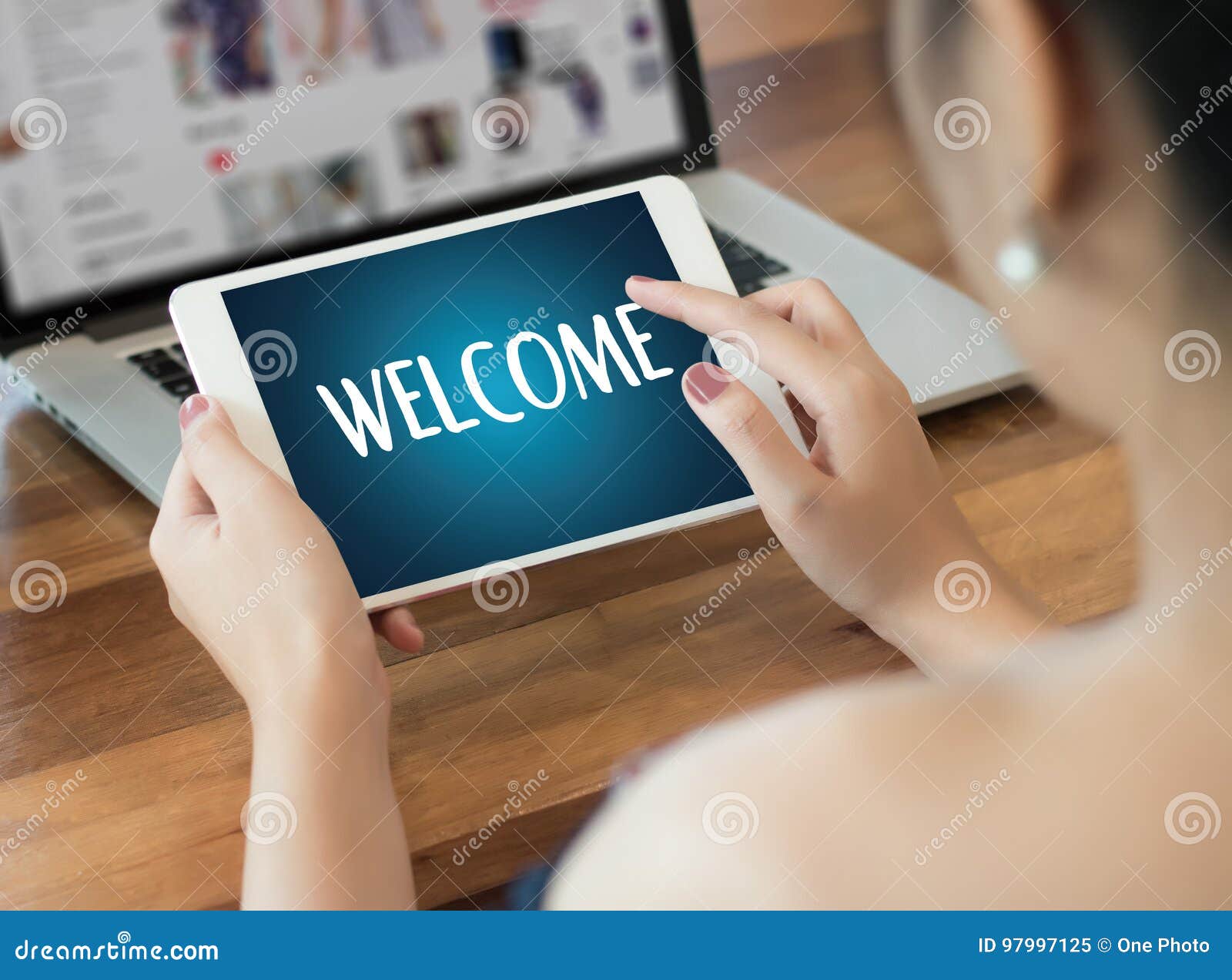 WELCOME Concept Communication Business Open Welcome To the Team Stock ...