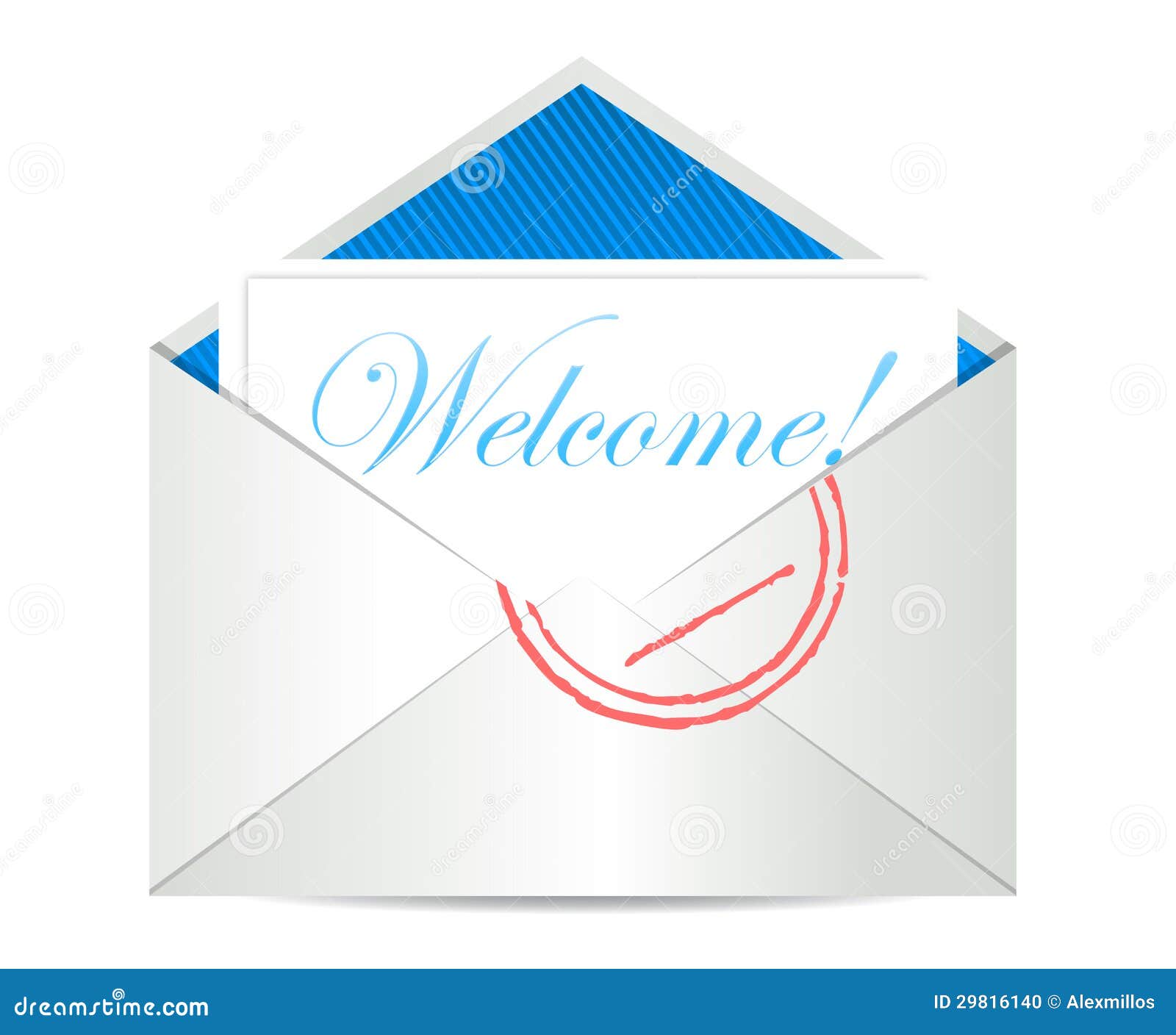 Welcome Concept Stamped Word Art Illustration | CartoonDealer.com ...