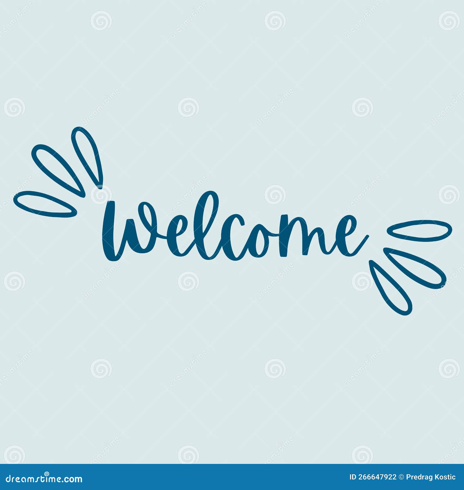 Welcome creative letters stock illustration. Illustration of drawing ...