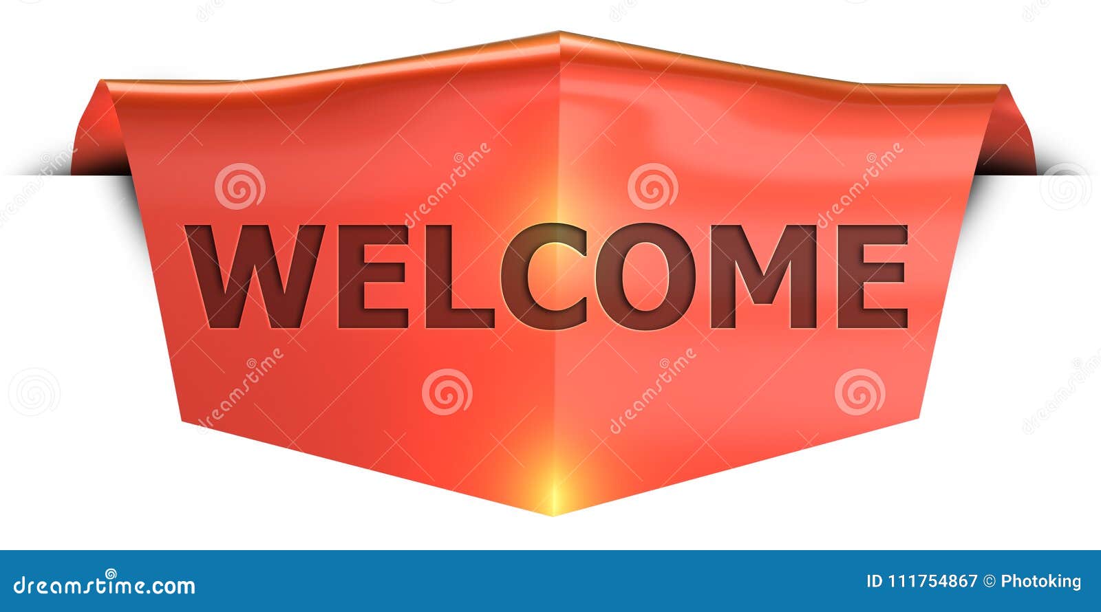 Banner welcome stock illustration. Illustration of card - 111754867