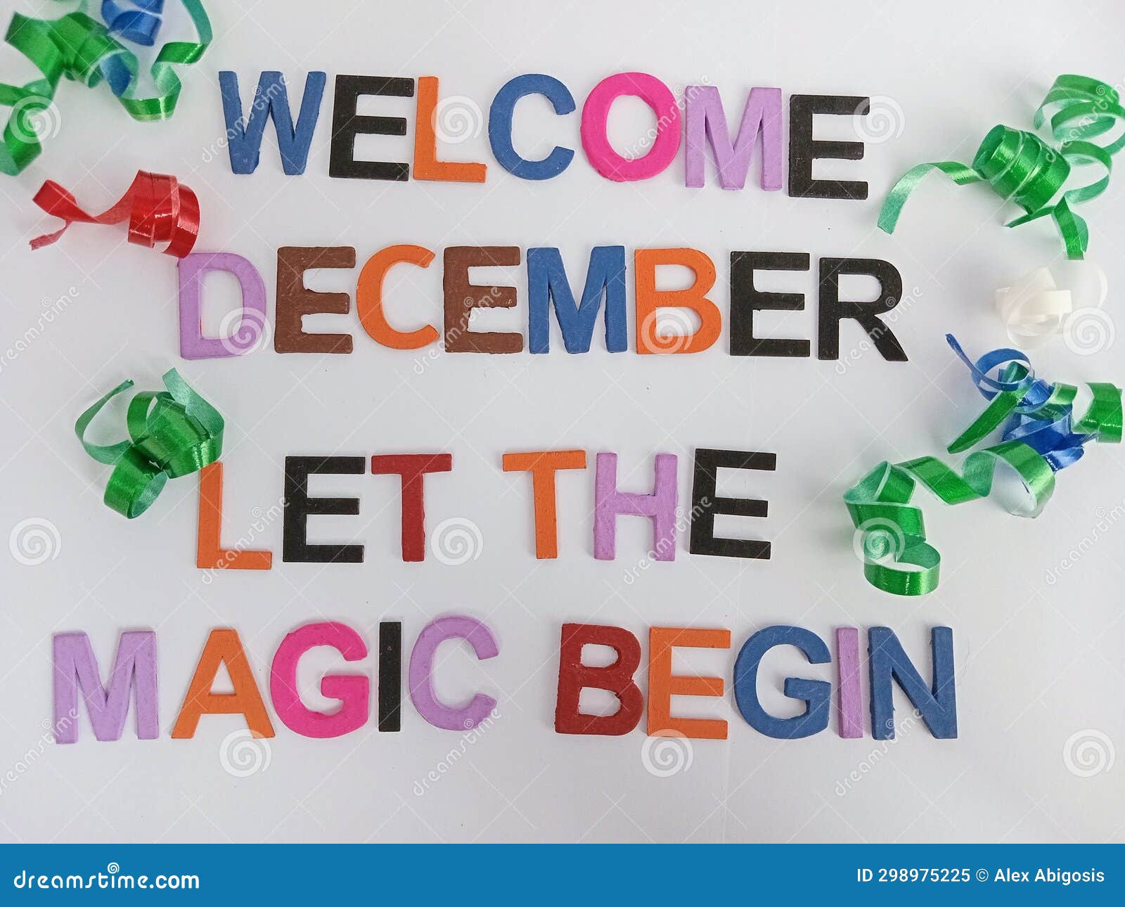 Welcome December Let the Magic Begin Stock Image - Image of quote ...
