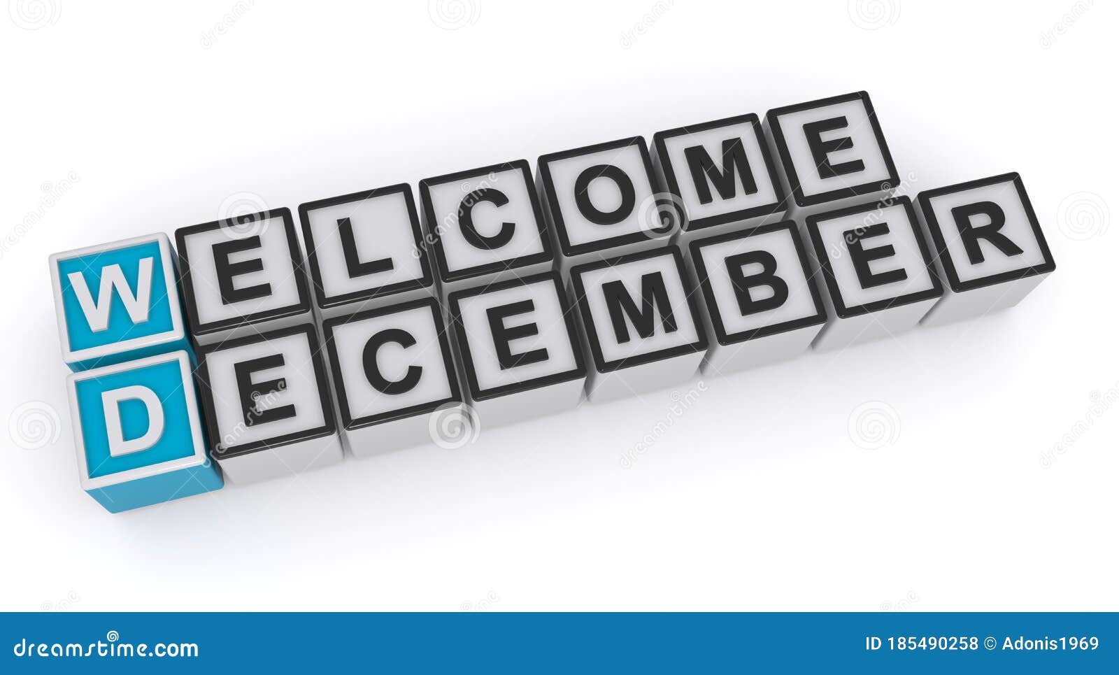 Welcome december stock illustration. Illustration of christ - 185490258