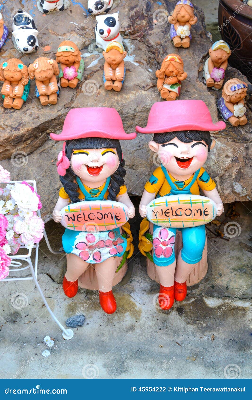 Welcome doll stock photo. Image of exterior, funny, child - 45954222