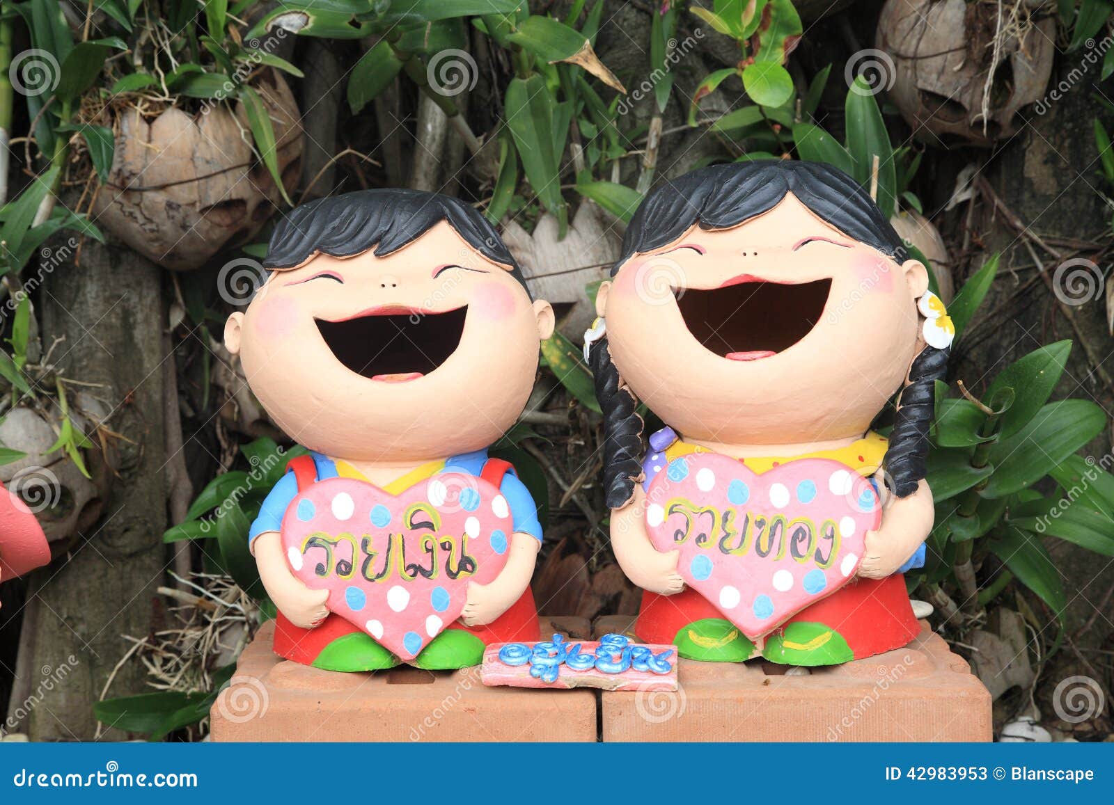 Welcome dolls stock image. Image of country, funny, garden - 42983953