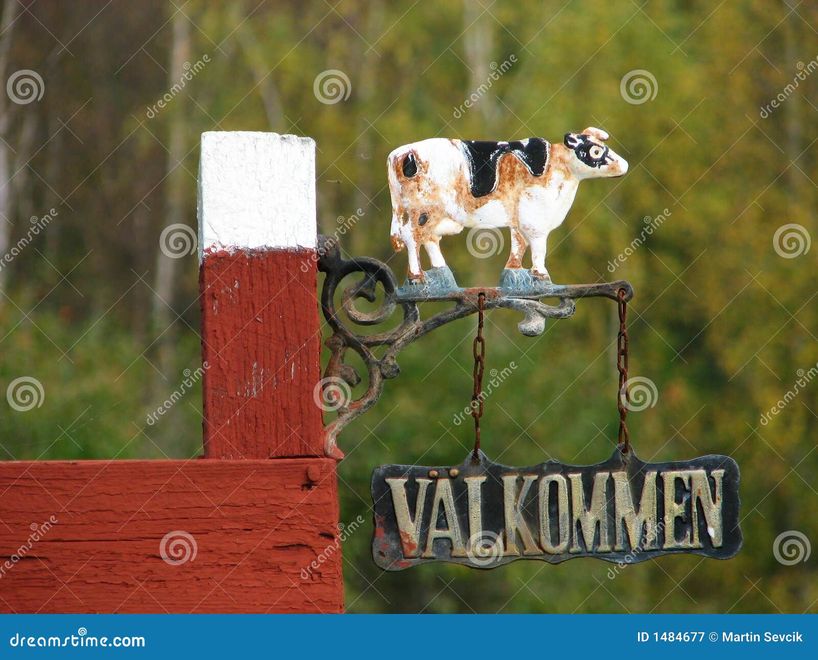Welcome on the farm stock image. Image of sign, metal - 1484677